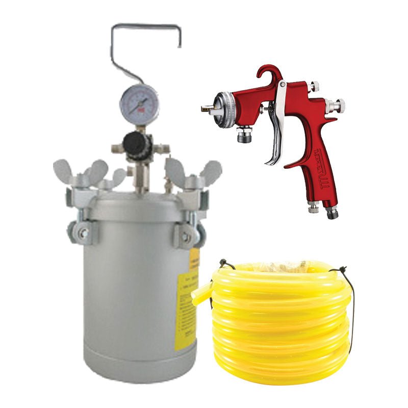 4 Litre Compact Pressure Pot, Hose & Star NC Gun | AJP Industrial Supplies